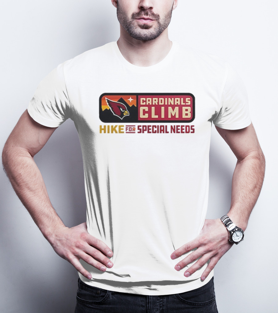 Cardinals Climb Hike For Special Needs 2025 Adventure T-Shirt