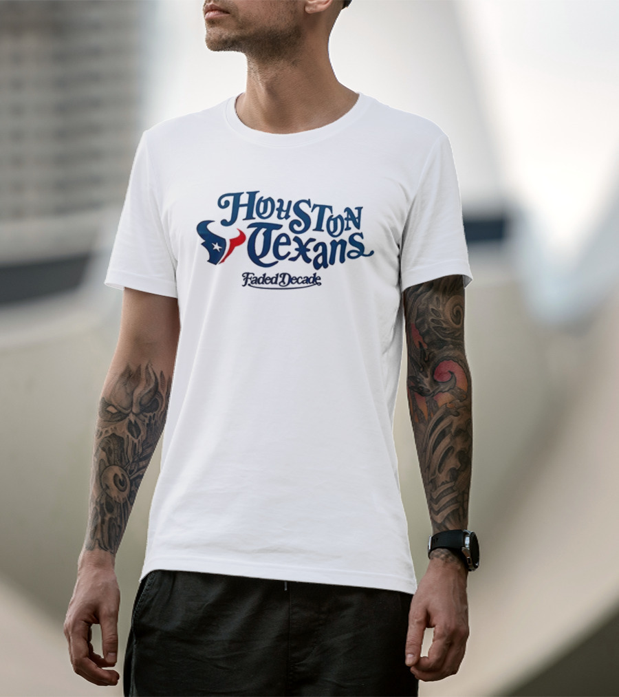 Houston Texans Faded Decade Collaboration T-Shirt