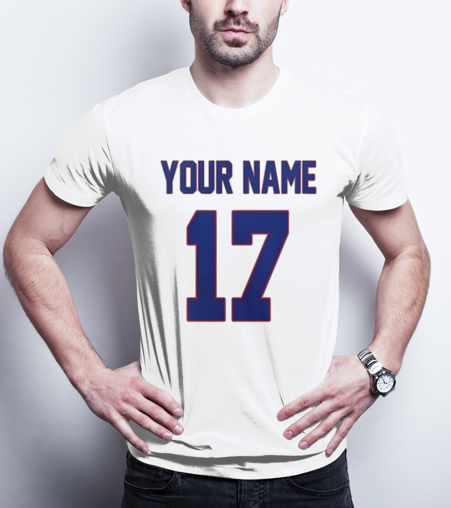 New York Giants Your Name 17 Old School Fits 2025 Football T-Shirt