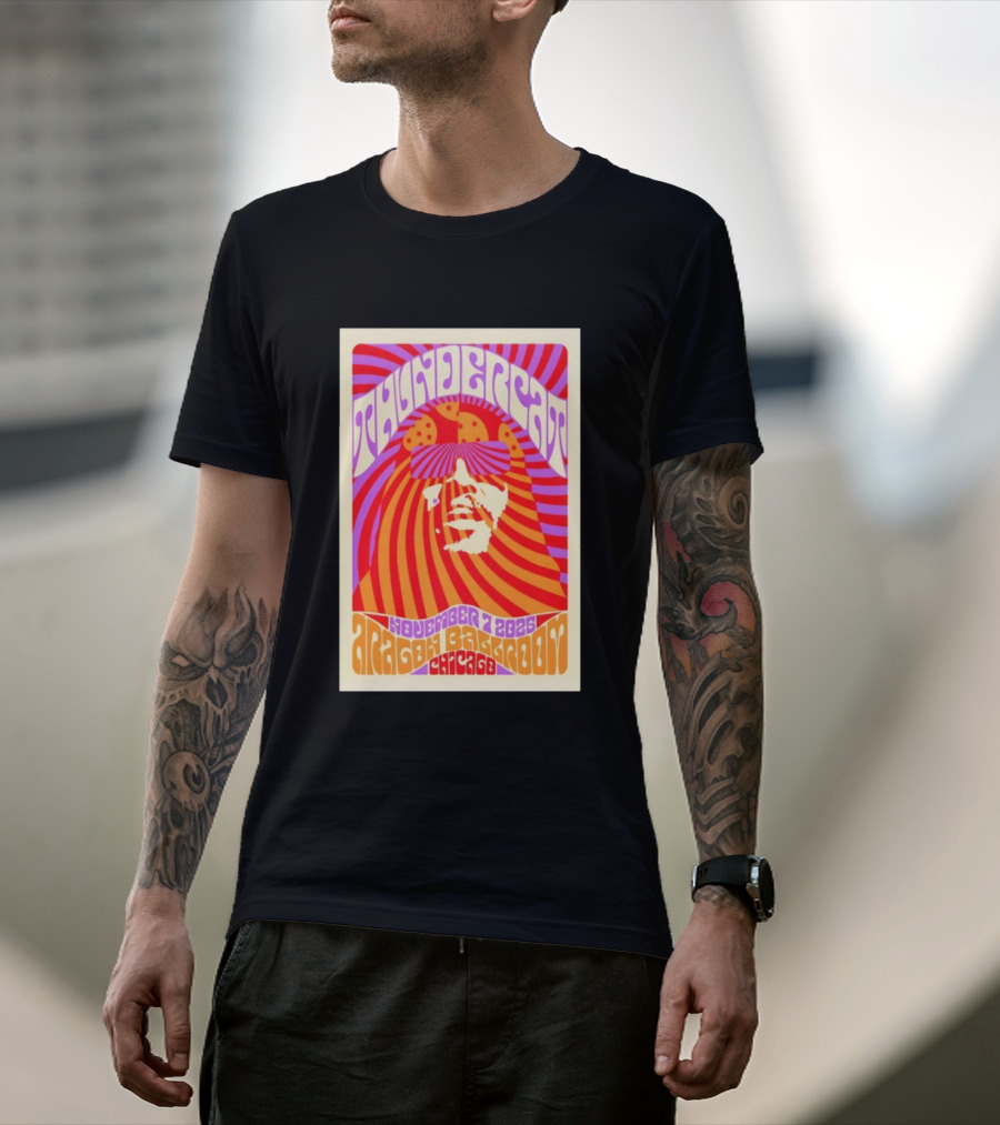 Thundercat November 2025 Aragon Ballroom Chicago Psychedelic Tour T-Shirt