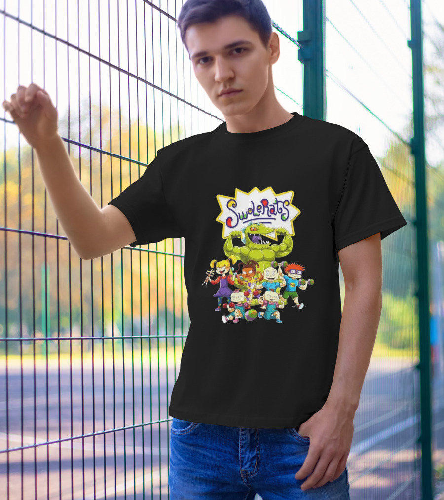 SwoleRats Rugrats Cartoon Gym Fitness Parody T-Shirt