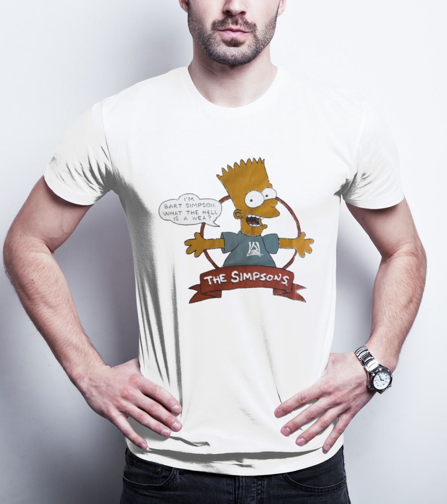 The Simpsons Bart Simpson What The Hell Is A Wea T-Shirt