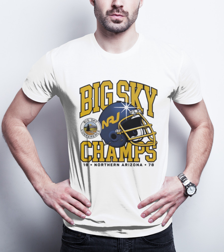 Big Sky Champs 1978 Northern Arizona NAU Football Conference Victory T-Shirt