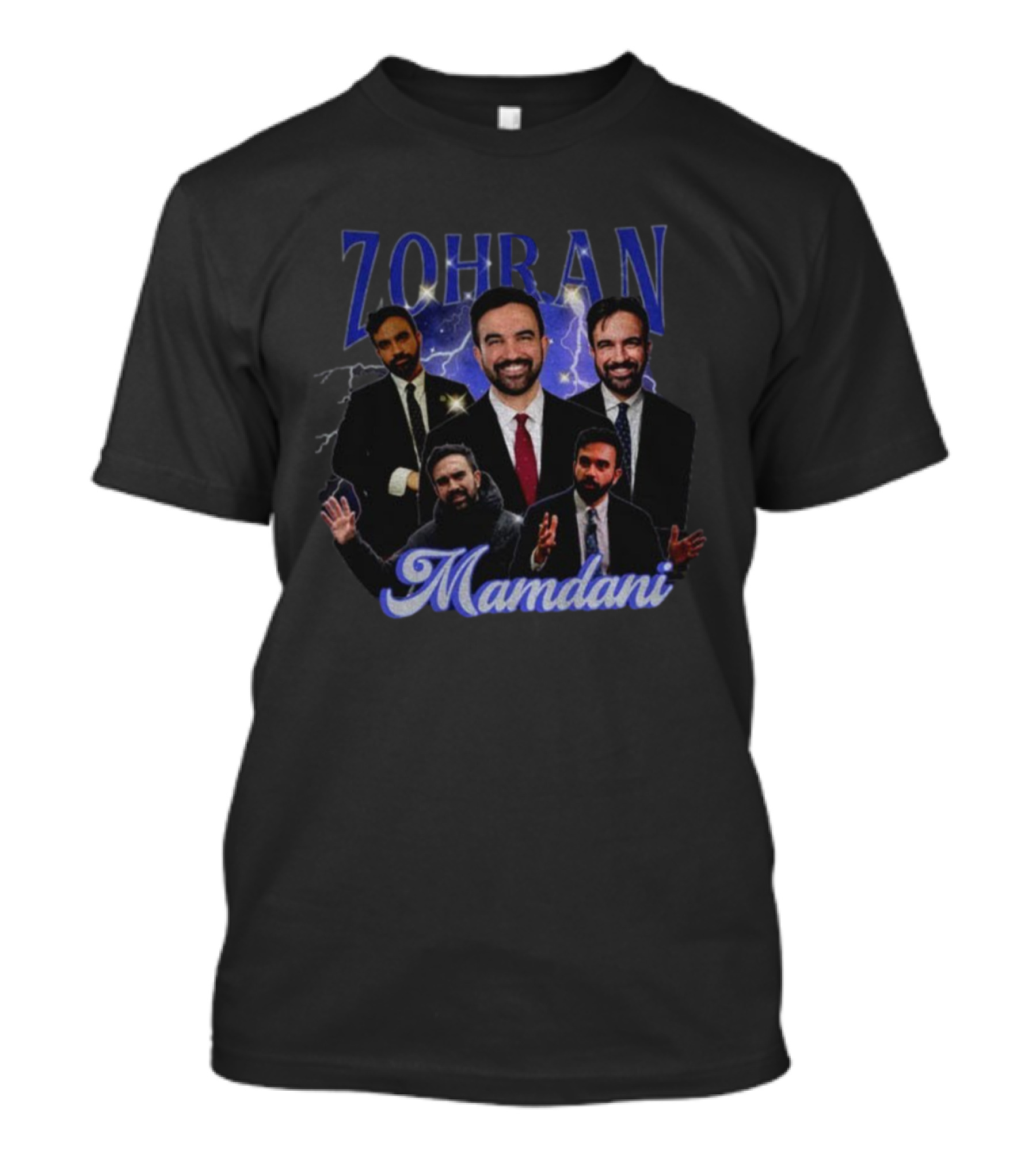 Zohran Mamdani Campaign New York Lightning Theme T-Shirt