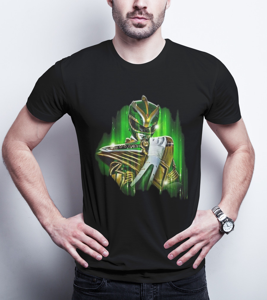 Mighty Morphin Green Power Ranger With Dragon Dagger T-Shirt