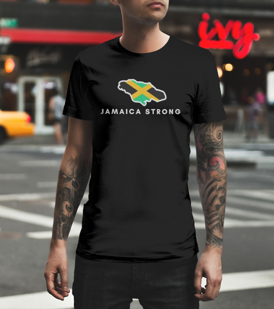 Jamaica Strong Island Flag Resilience T-Shirt