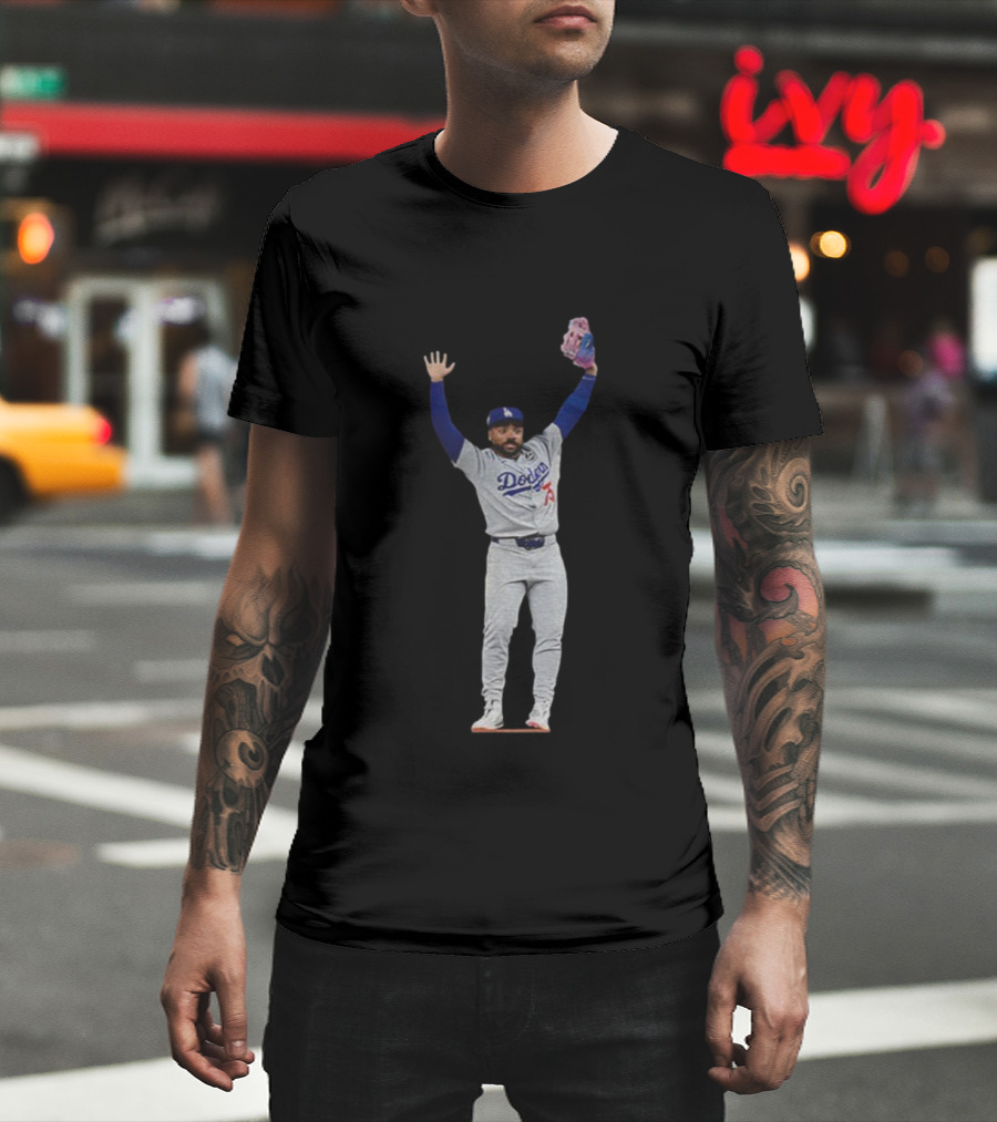 Justin Dean Meme Los Angeles Dodgers MLB Baseball Player World Series 2025 T-Shirt