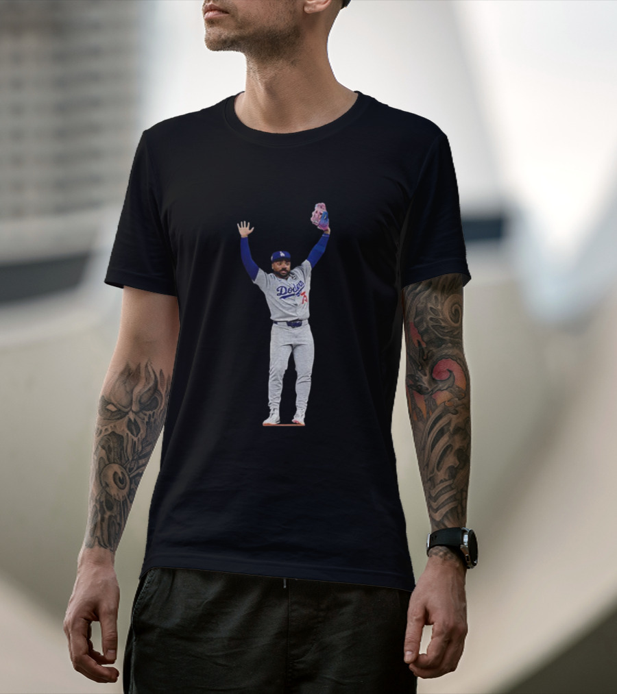 Justin Dean Meme Los Angeles Dodgers MLB Baseball Player World Series 2025 T-Shirt