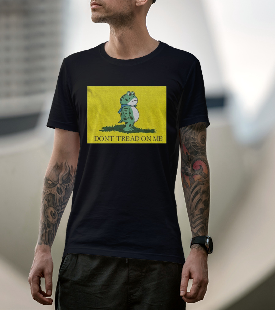 Portland I.C.E. Protest Frog Don't Tread On Me Gadsden Flag T-Shirt