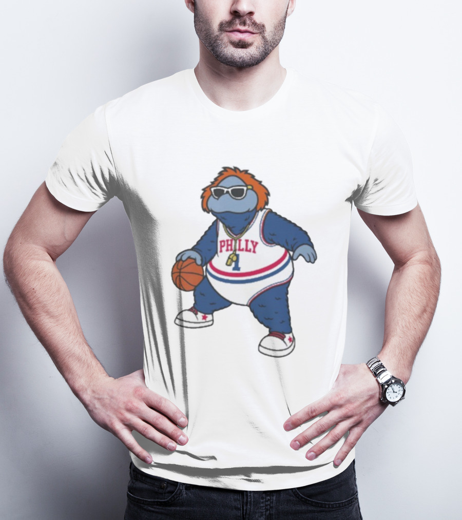 Philadelphia 76ers Philly Mascot Basketball Character T-Shirt