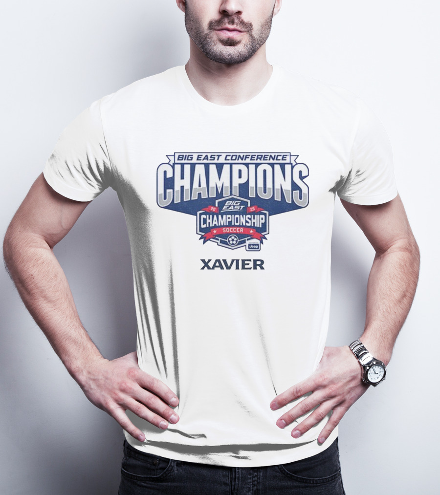 Xavier Big East Conference Champions 2025 Soccer Championship Jeep T-Shirt