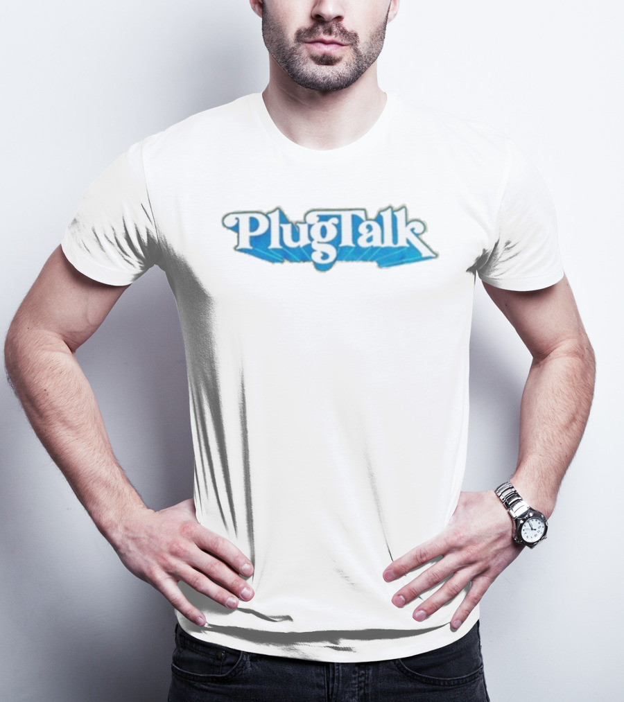Adam22 PlugTalk Blue Font Style T-Shirt