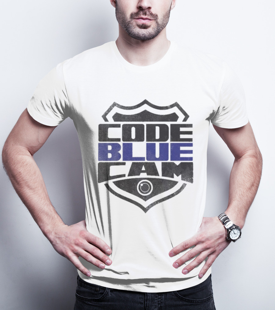 Code Blue Cam Badge Shield Emblem T-Shirt