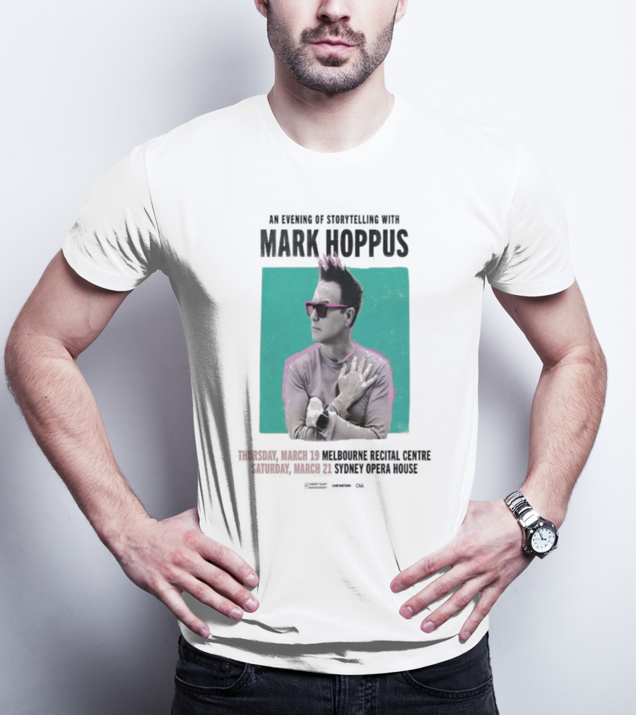 An Evening Of Storytelling With Mark Hoppus March 19 2026 Melbourne Recital Hall March 21 2026 Sydney Opera House Concert T-Shirt