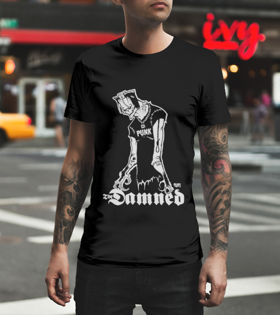 Duff McKagan Punk The Damned Stage Worn Iconic Style T-Shirt