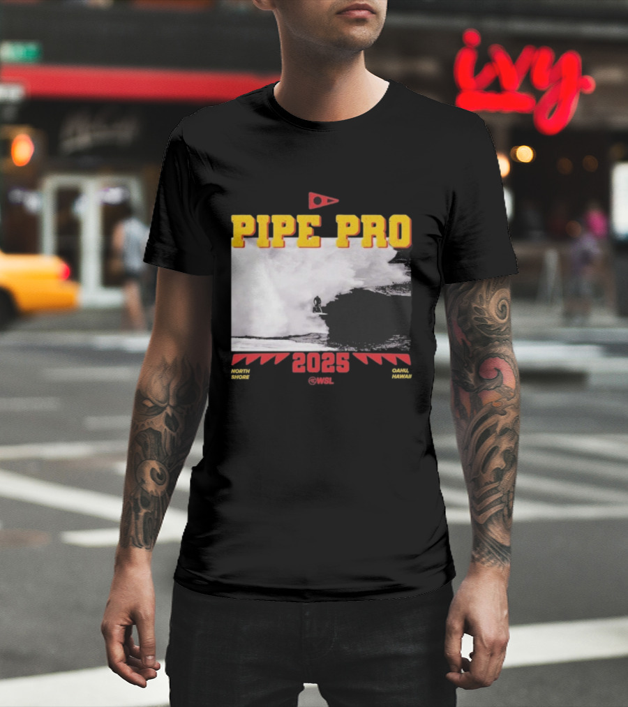 Florence Marine X Pipe Pro 2025 North Shore Oahu Hawaii WSL T-Shirt
