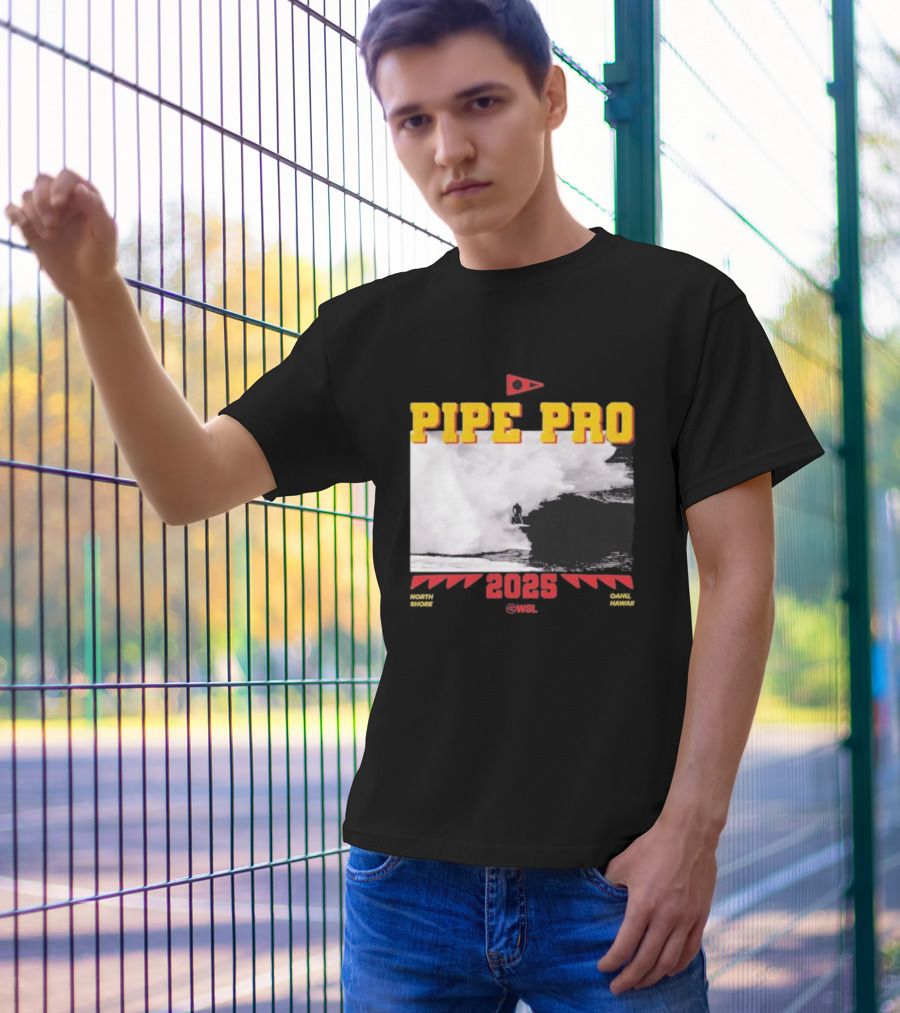 Florence Marine X Pipe Pro 2025 North Shore Oahu Hawaii WSL T-Shirt