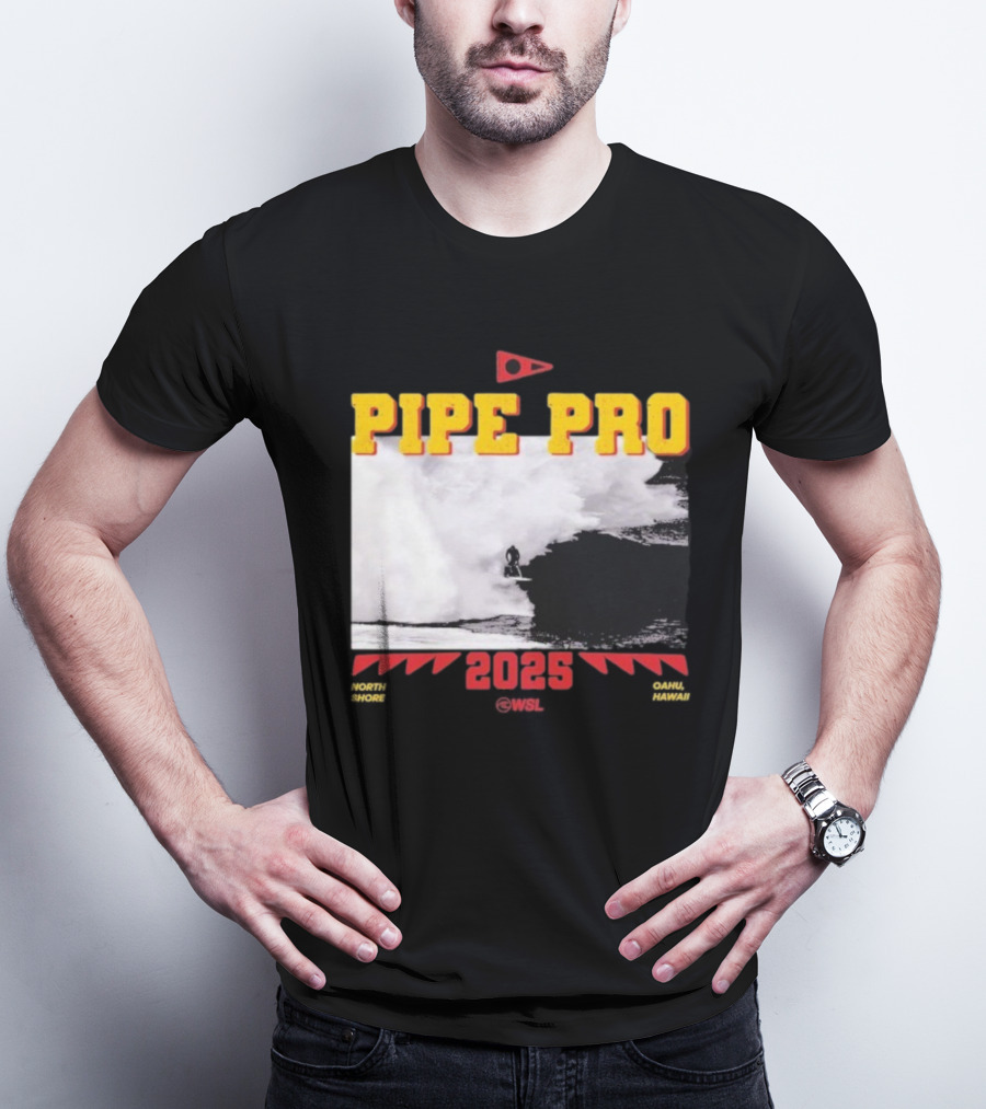 Florence Marine X Pipe Pro 2025 North Shore Oahu Hawaii WSL T-Shirt