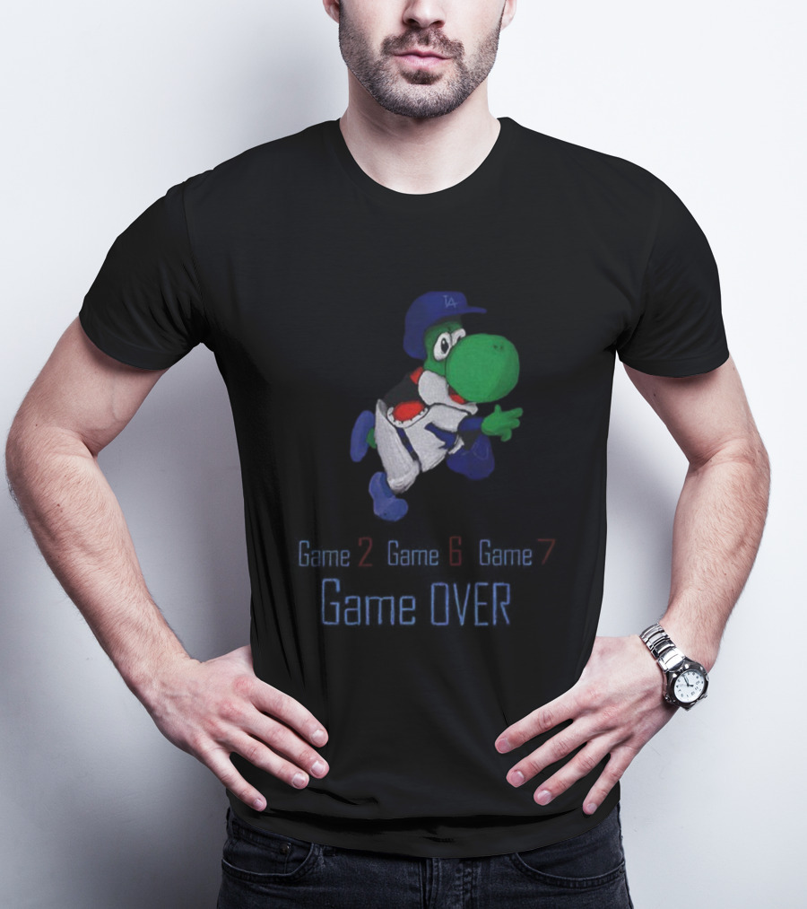 Yoshi Game Over Game 2 Game 6 Game 7 Los Angeles Dodgers MLB 2025 T-Shirt