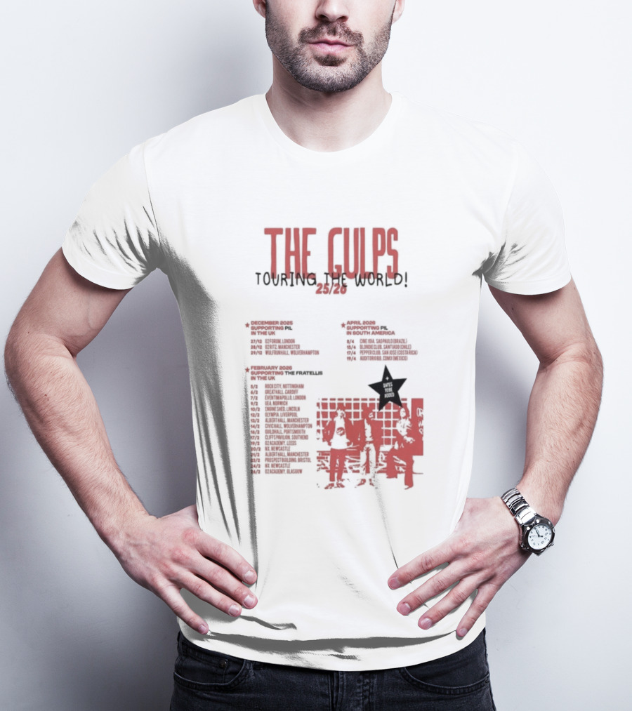 The Gulps Touring The World 2025-2026 Band World Tour Dates And Cities T-Shirt
