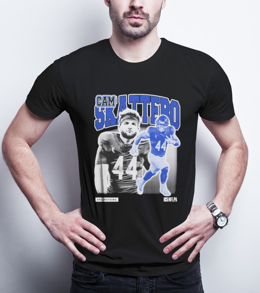CAM Skattebo NFLPA Dreamathon Football Player 44 T-Shirt