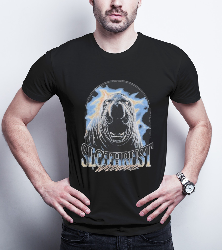 Slothrust Wildcard Walrus Thunderbolt Art T-Shirt