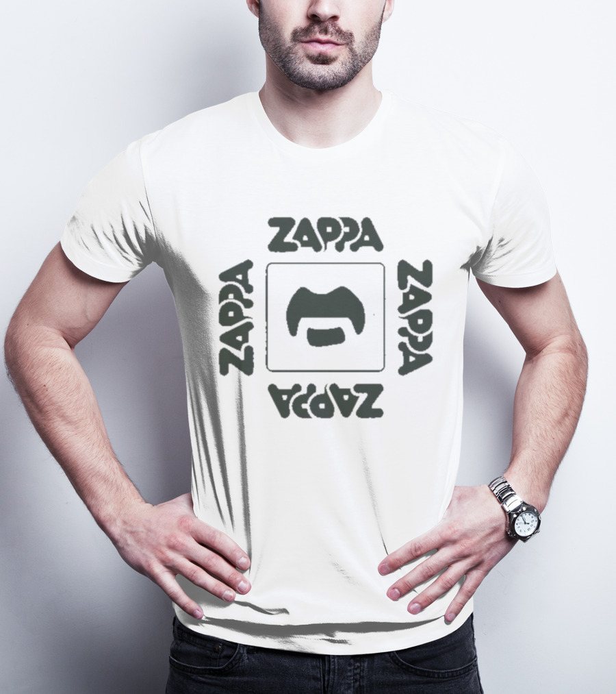 Zappa Zappa Iconic Facial Hair Motif T-Shirt