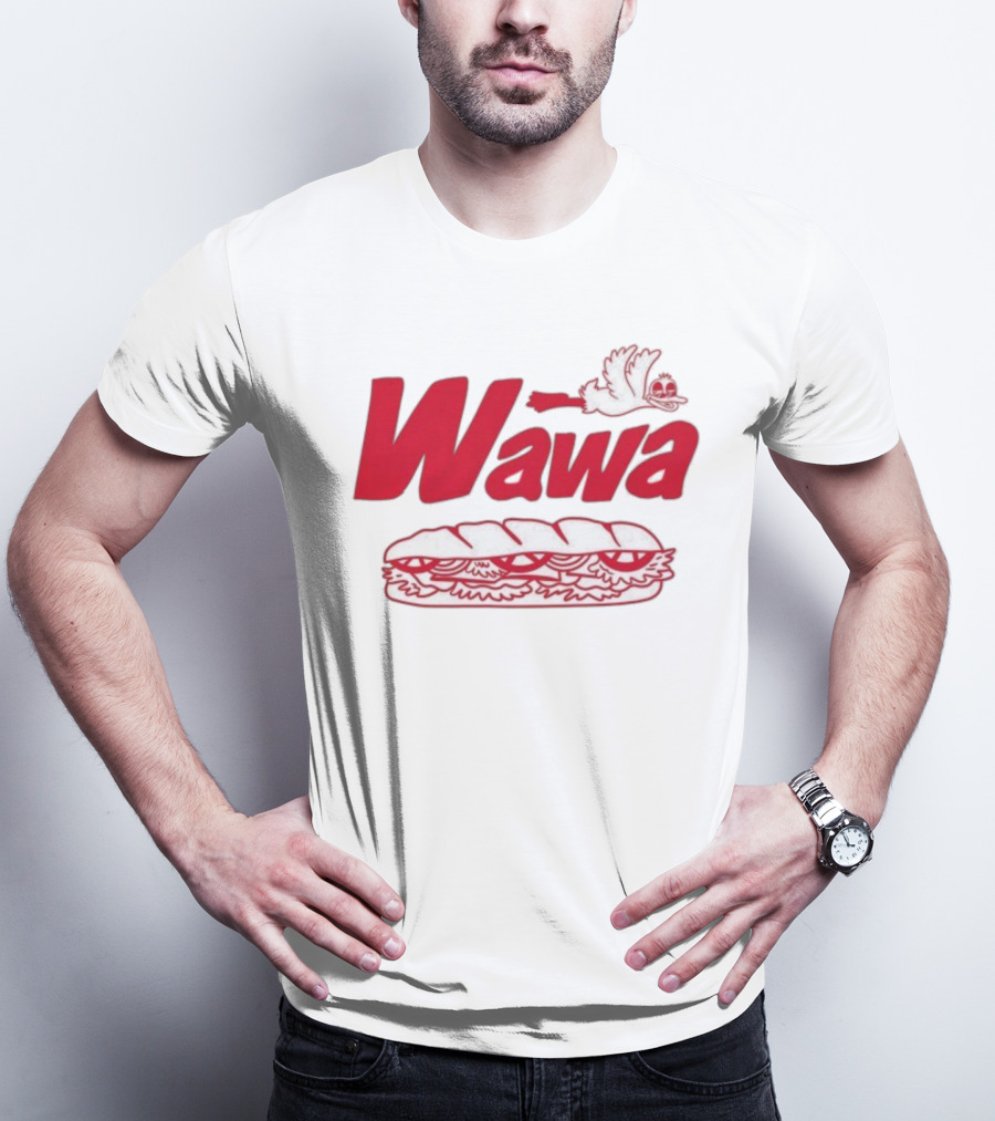 Wawa Bread Peace Bird Submarine Sandwich Flying Goose T-Shirt
