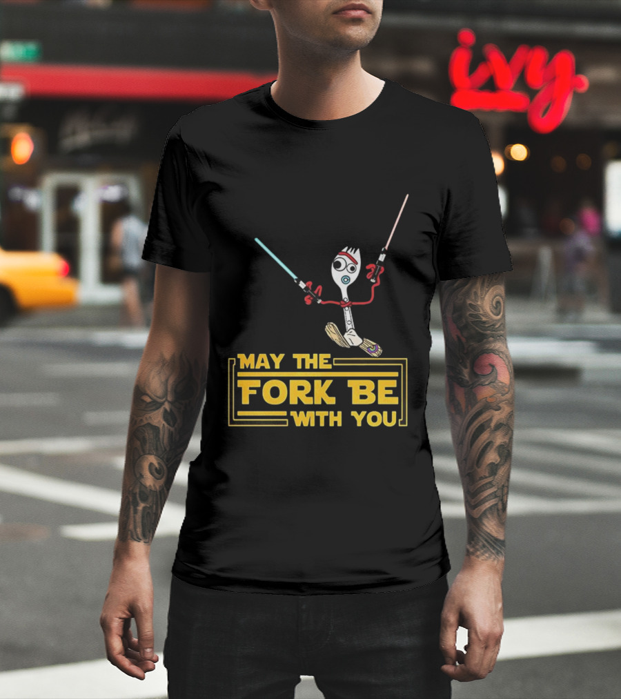 Forky May The Fork Be With You Star Wars Parody T-Shirt