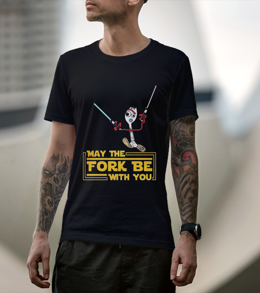 Forky May The Fork Be With You Star Wars Parody T-Shirt
