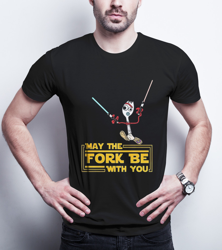 Forky May The Fork Be With You Star Wars Parody T-Shirt