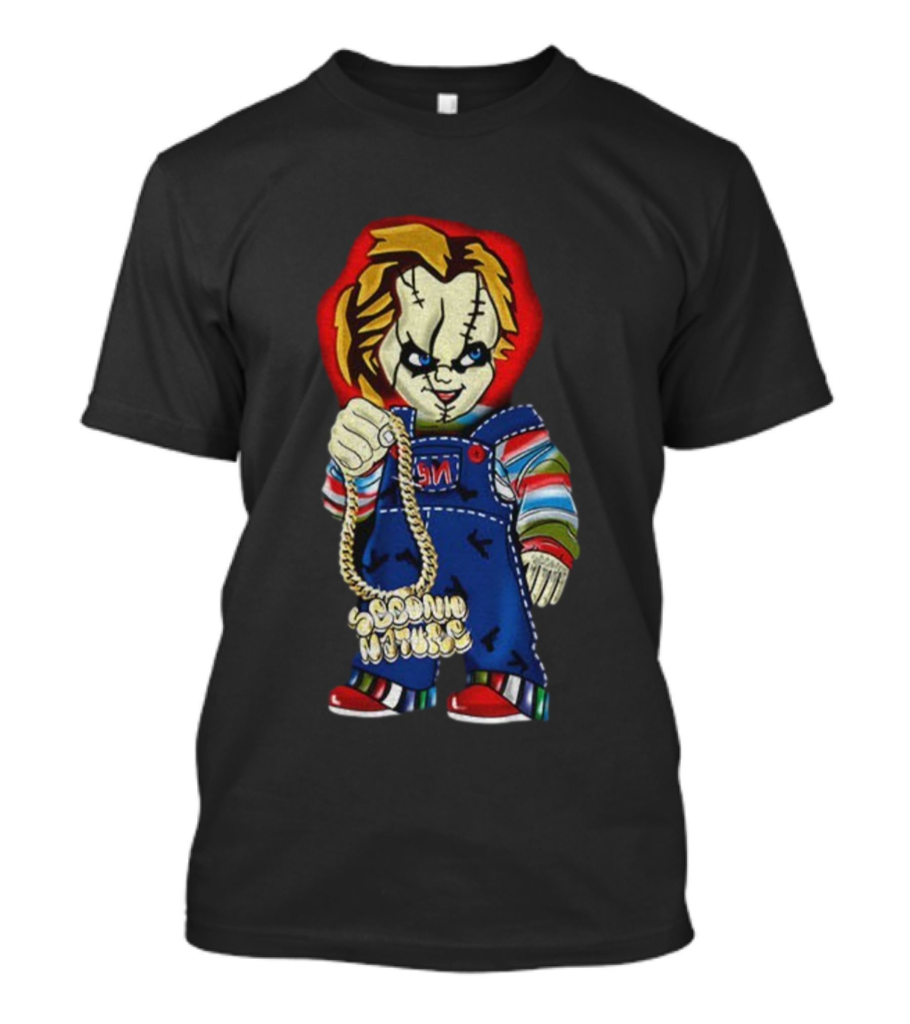 Chucky Child’s Play Second Nature Halloween Horror Figurine Chain T-Shirt
