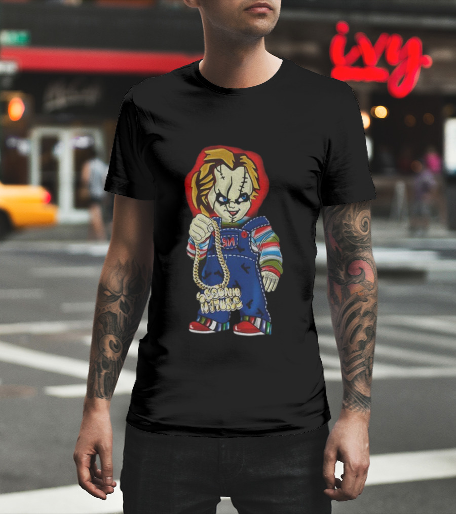Chucky Child’s Play Second Nature Halloween Horror Figurine Chain T-Shirt