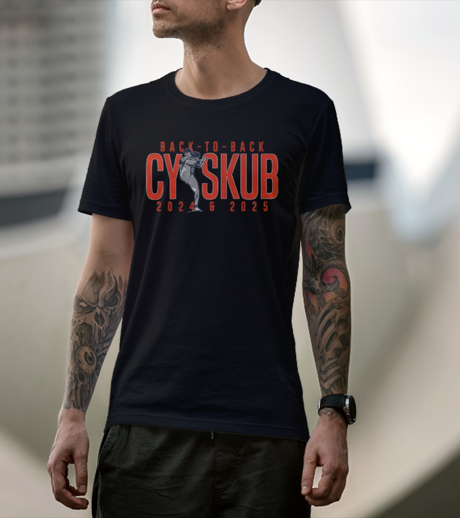 Back-to-Back Cy Skub 2024 2025 Tarik Skubal Detroit Tigers T-Shirt