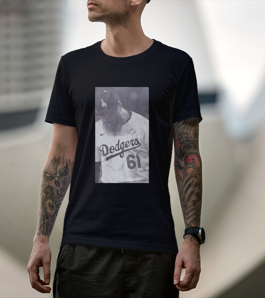 Will Klein 61 Los Angeles Dodgers MLB Baseball Vintage 2025 Commemorative Apparel T-Shirt