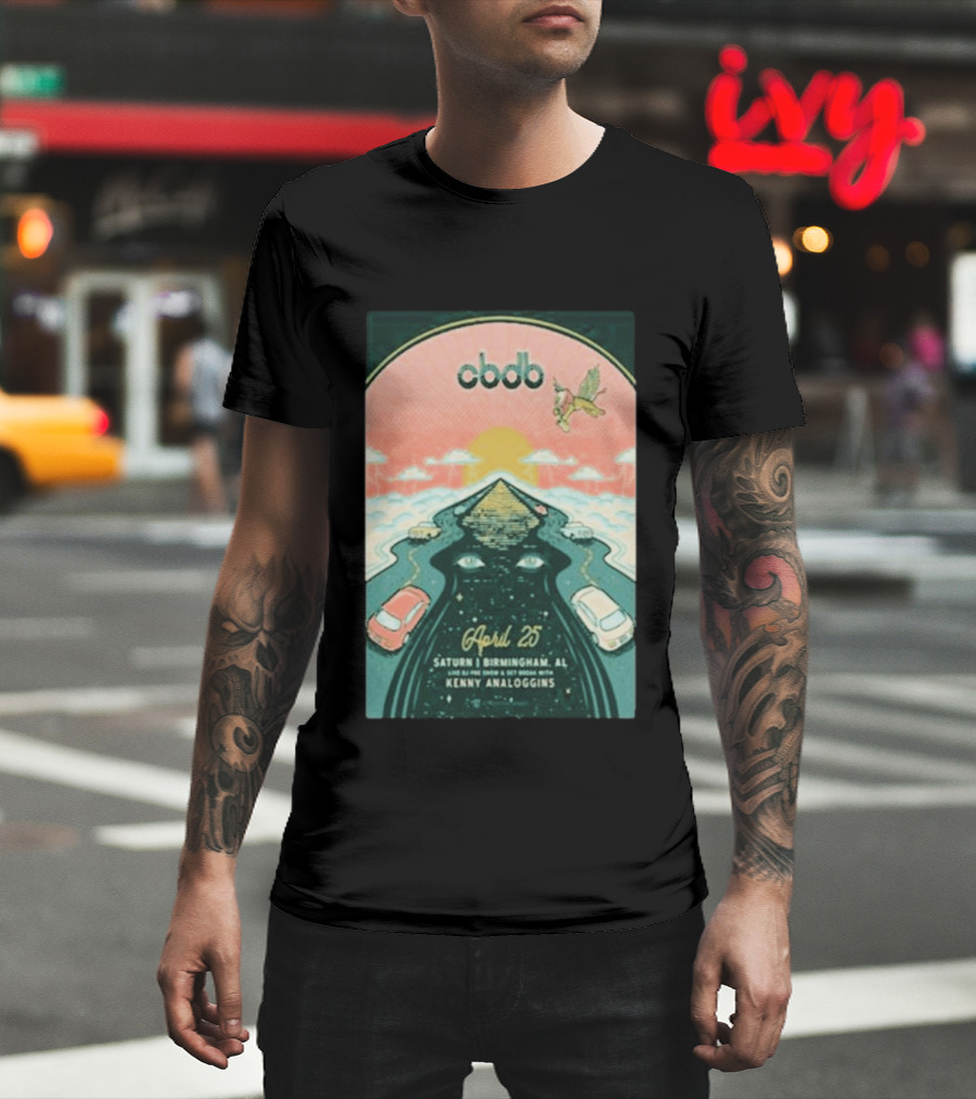 CBDB April 25 Saturn Birmingham AL With Kenny Analoggins T-Shirt