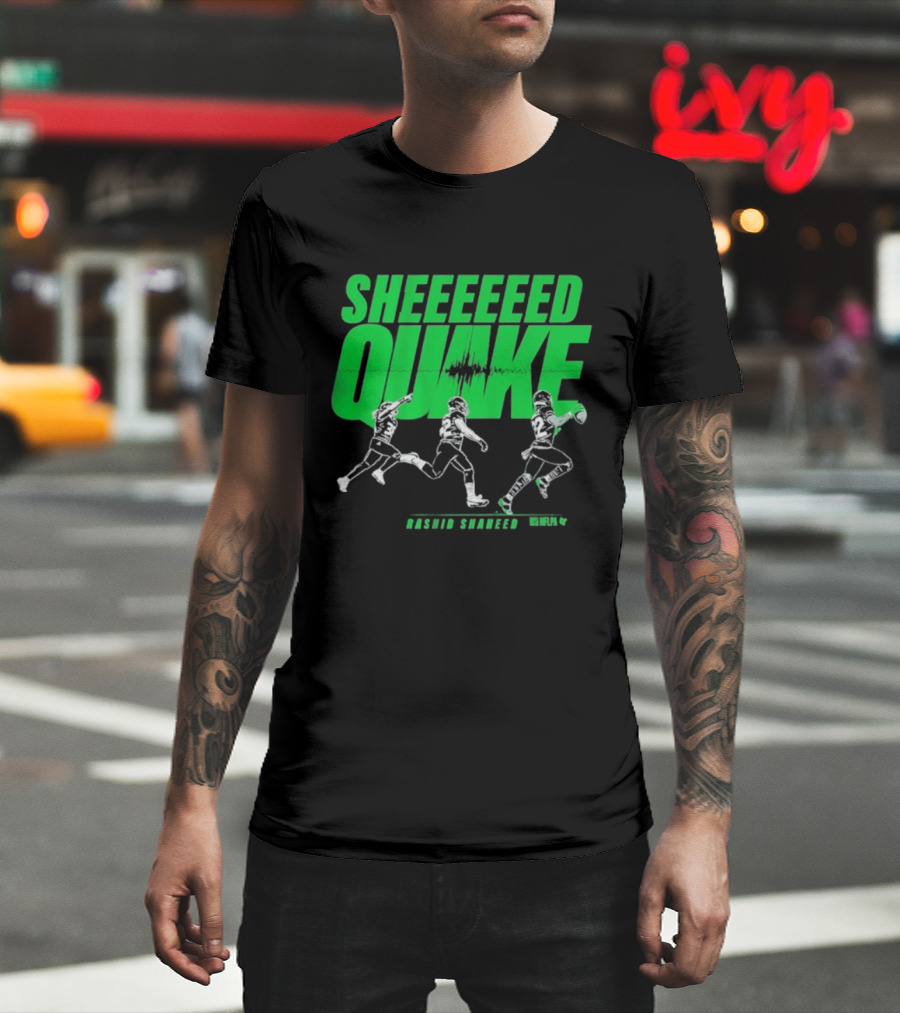 Rashid Shaheed Sheed Quake NFL Action T-Shirt