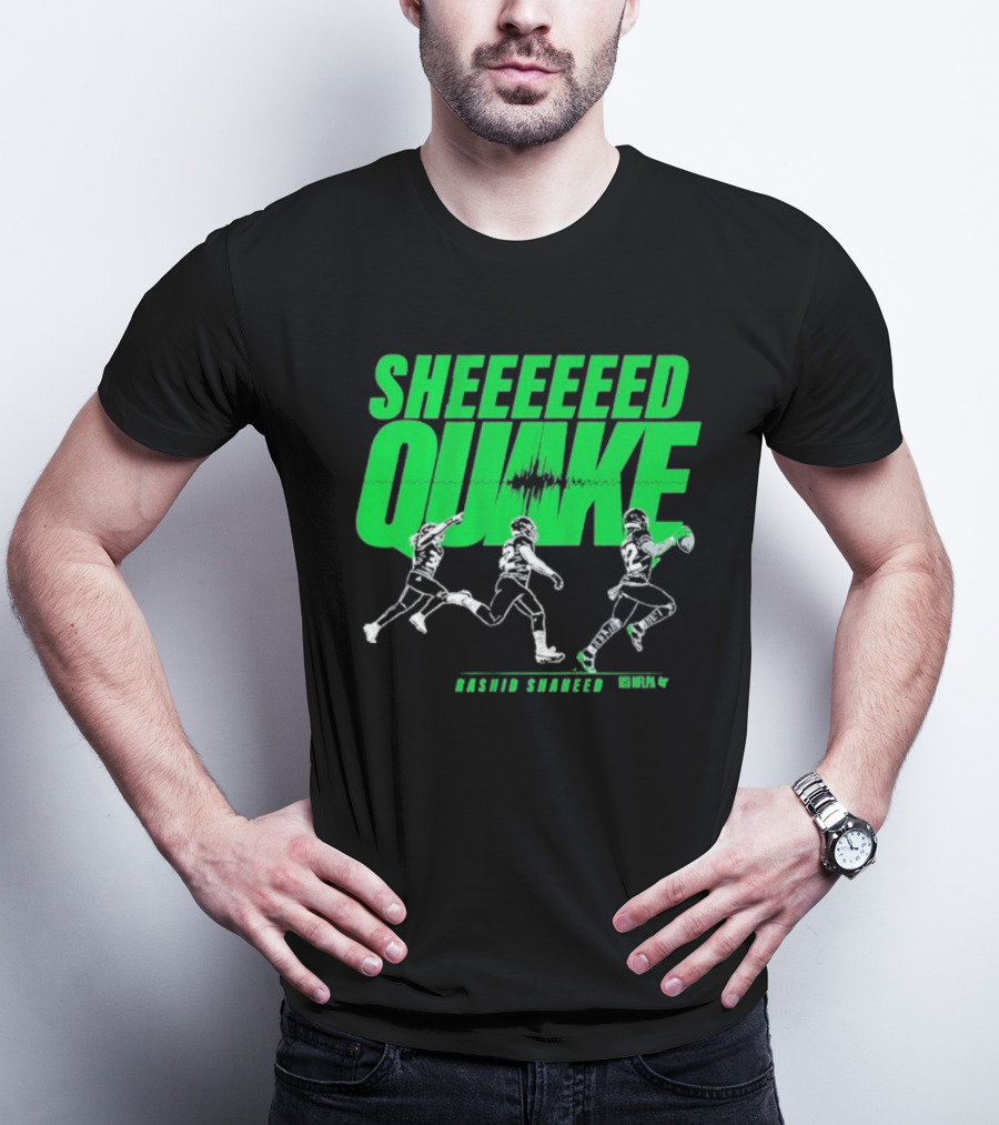Rashid Shaheed Sheed Quake NFL Action T-Shirt
