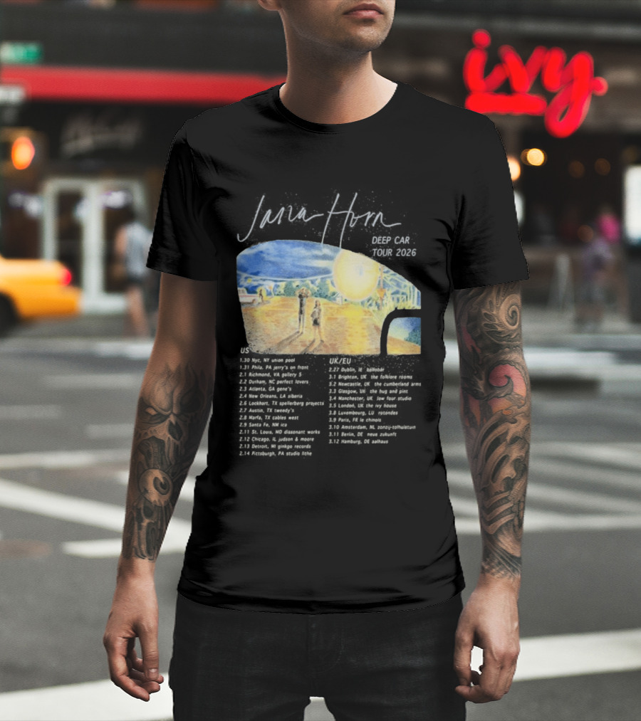 Jana Horn Deep Car Tour 2026 Dates Texas Sun T-Shirt