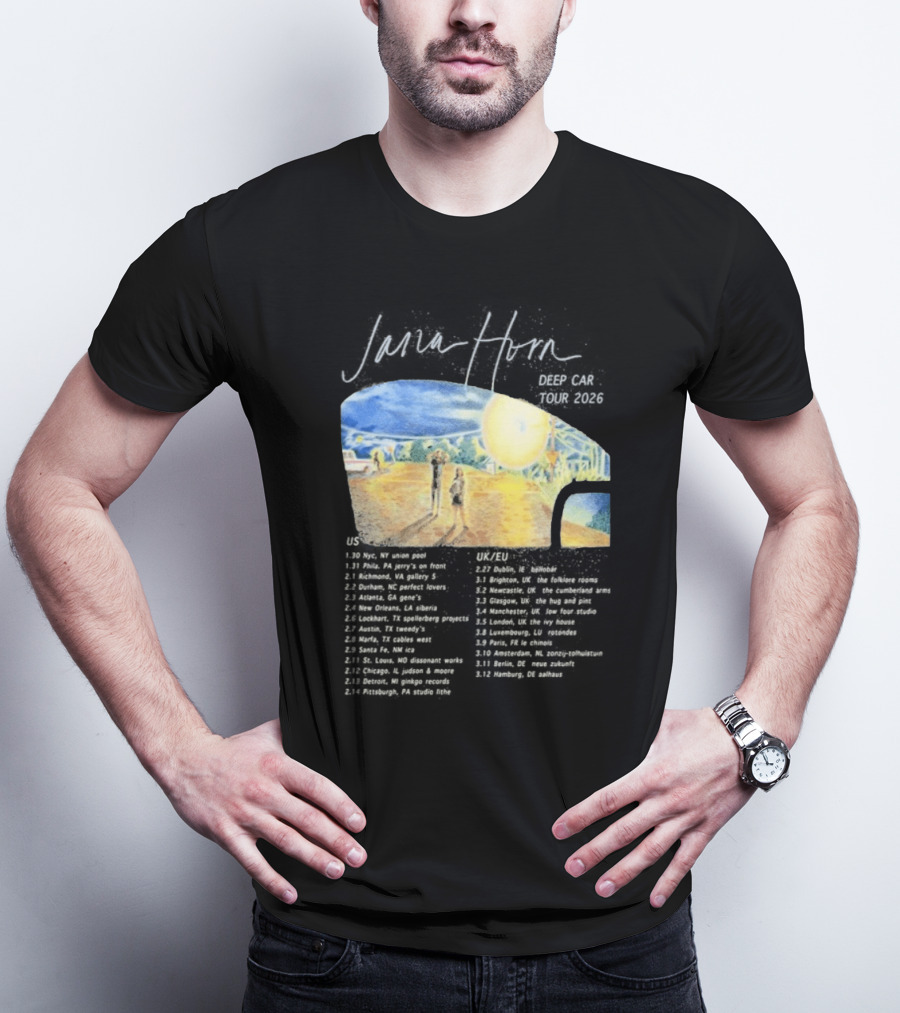 Jana Horn Deep Car Tour 2026 Dates Texas Sun T-Shirt