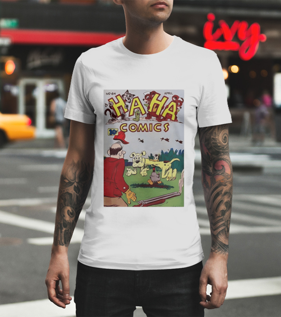 Ha Ha Comics No 64 April 10 Cent Vintage Cover T-Shirt