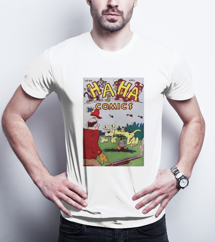 Ha Ha Comics No 64 April 10 Cent Vintage Cover T-Shirt