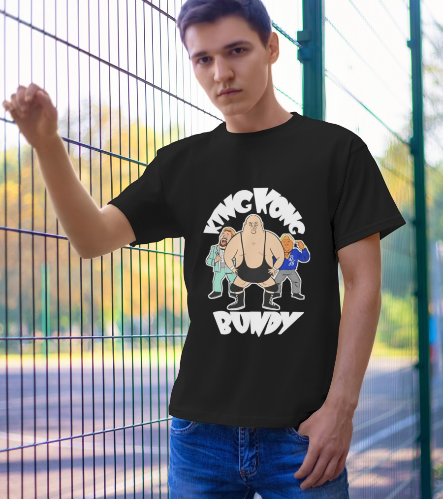 King Kong Bundy Wrestling Managers Cartoon T-Shirt