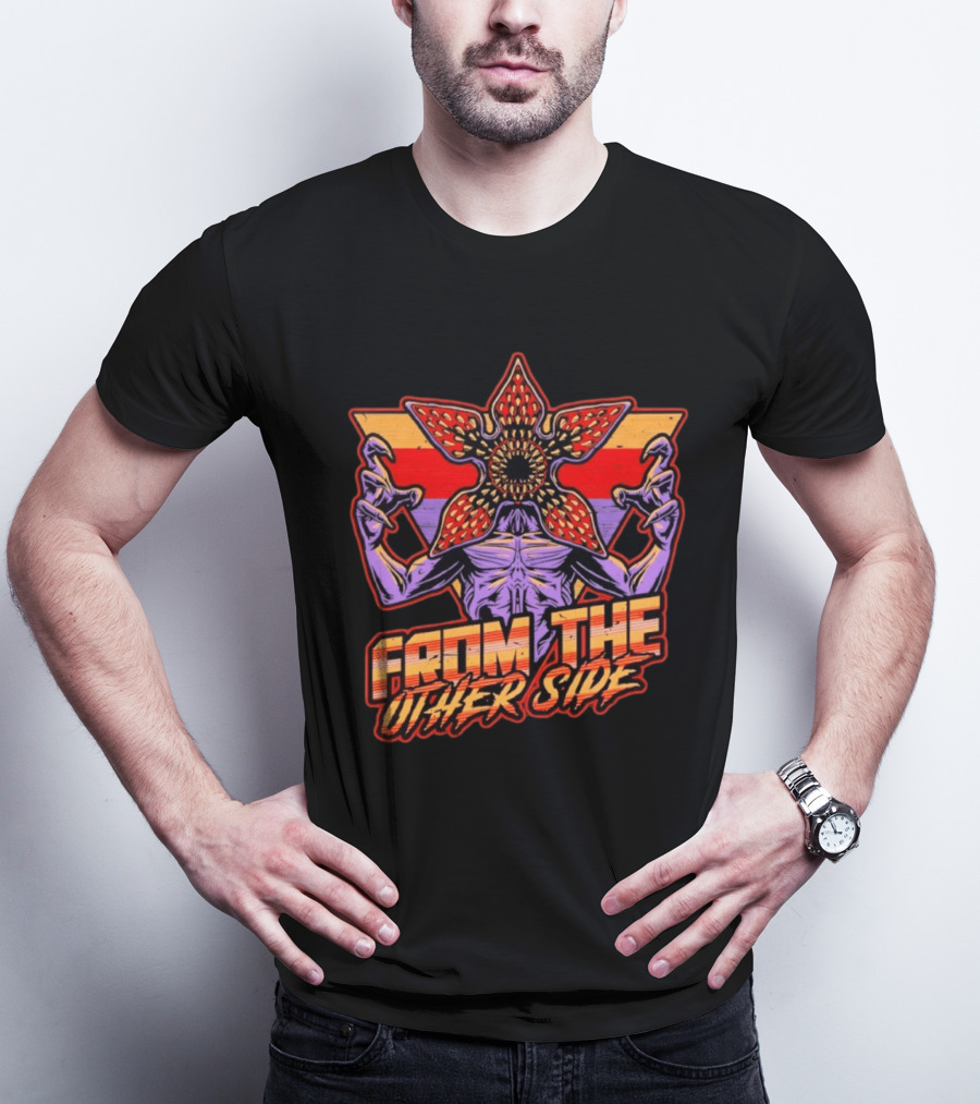 From The Other Side Dimensional Monster Vaporwave T-Shirt