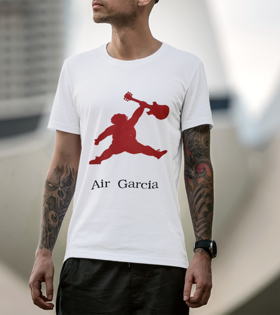 Air Garcia Jerry Garcia Silhouette Iconic Rock Legend T-Shirt