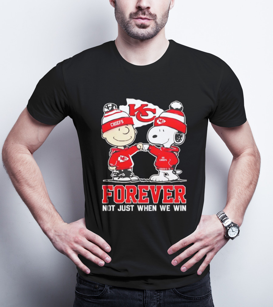 Peanut Snoopy Charlie Brown KC Chiefs Forever Not Just When We Win T-Shirt
