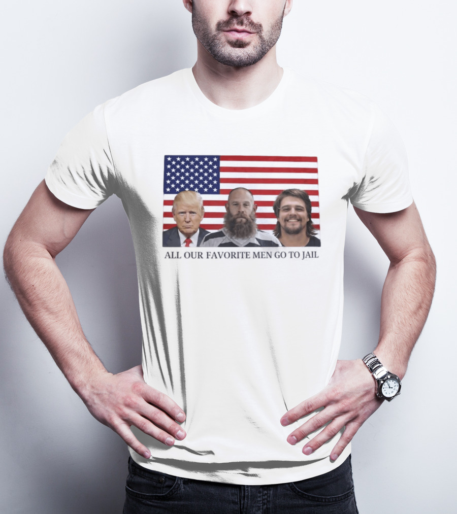Trump Jeremy Best Kid Rock Favorite Men Jail USA Flag T-Shirt