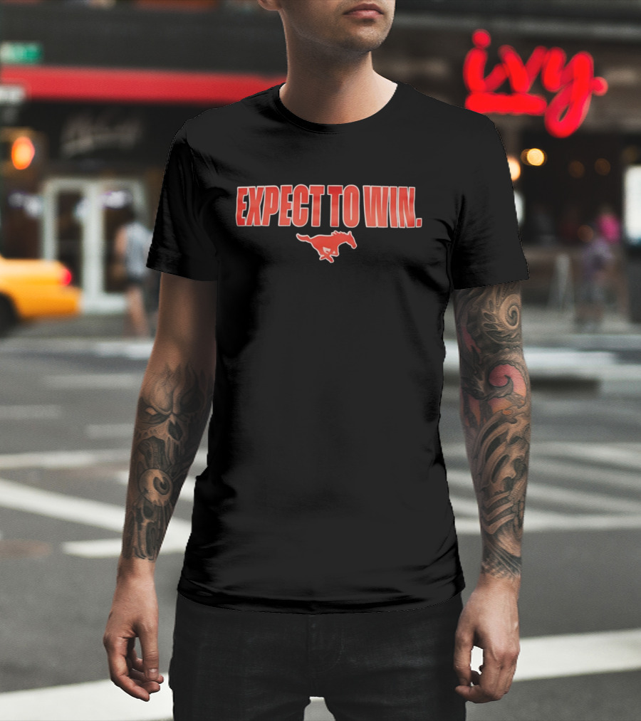 Expect To Win SMU Mustangs T-Shirt