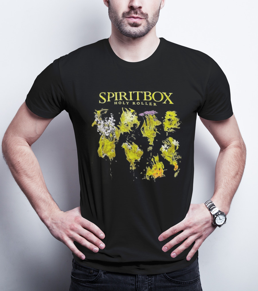 SPIRITBOX Holy Roller Yellow Floral T-Shirt