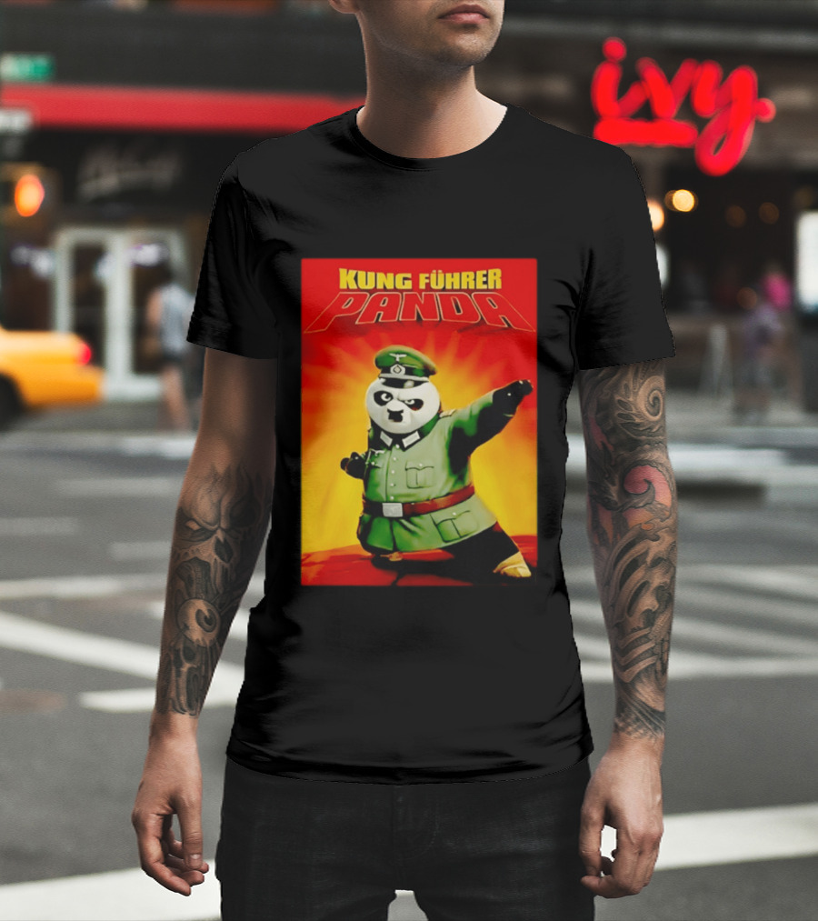 Kung Fuhrer Panda Parody Martial Arts Soldier Pun T-Shirt